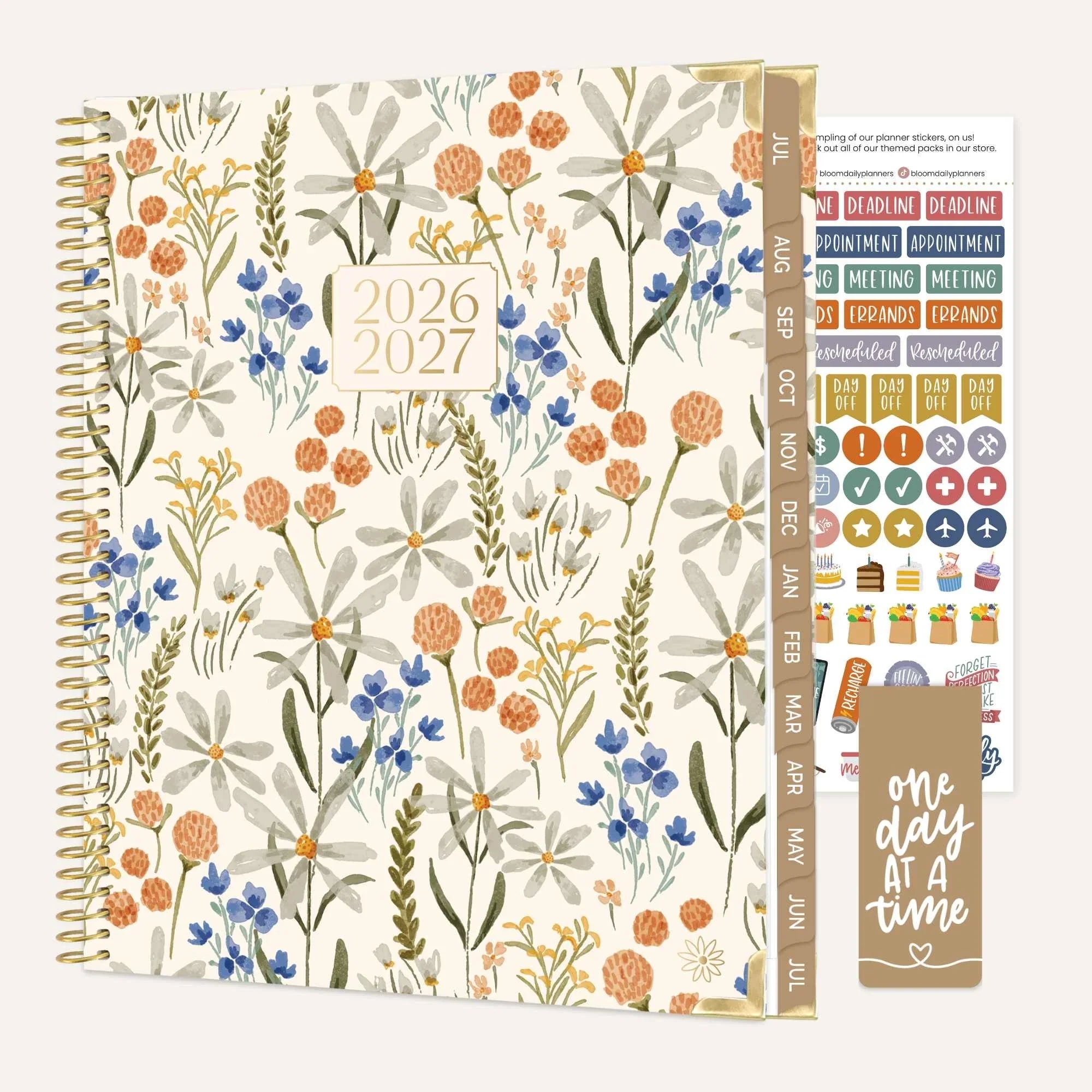 2026–27 Academic Planner | 8.5" x 11" Whimsical Wildflowers – bloom ...