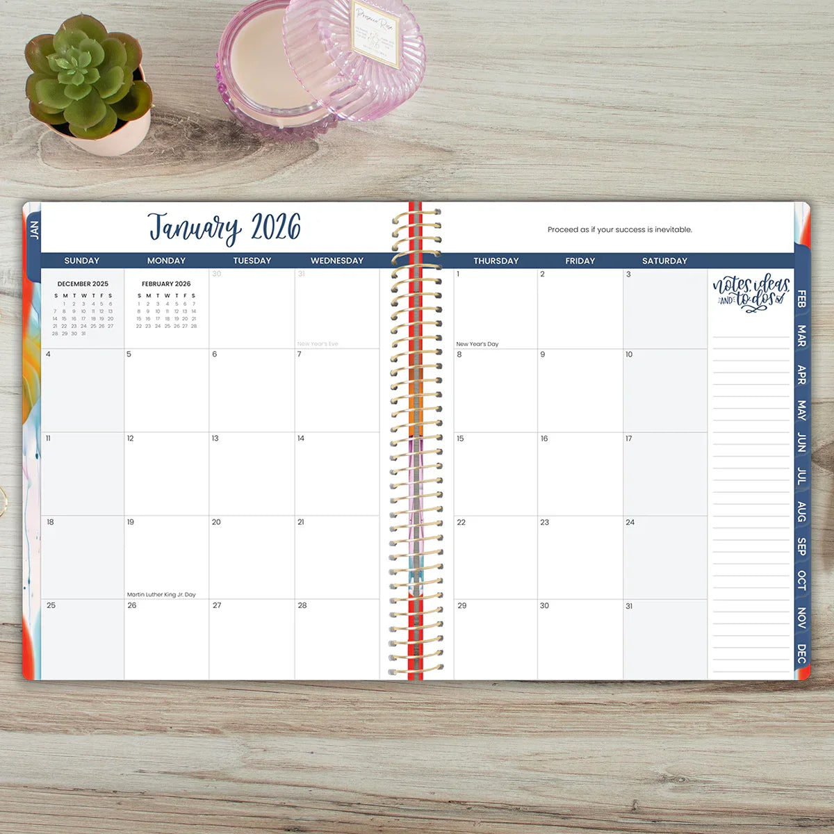 Bloom 2026 Soft-Cover Planner 8.5 x 11 – Monthly & Weekly Organizer ...