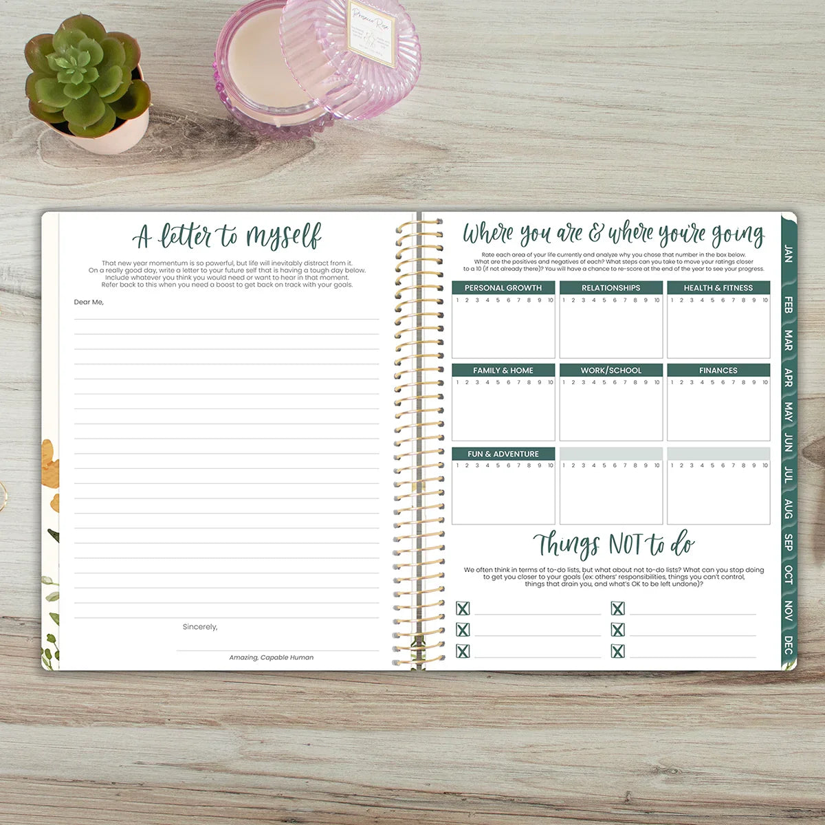 Bloom 2026 Soft-Cover Planner 8.5 x 11 – Monthly & Weekly Organizer ...