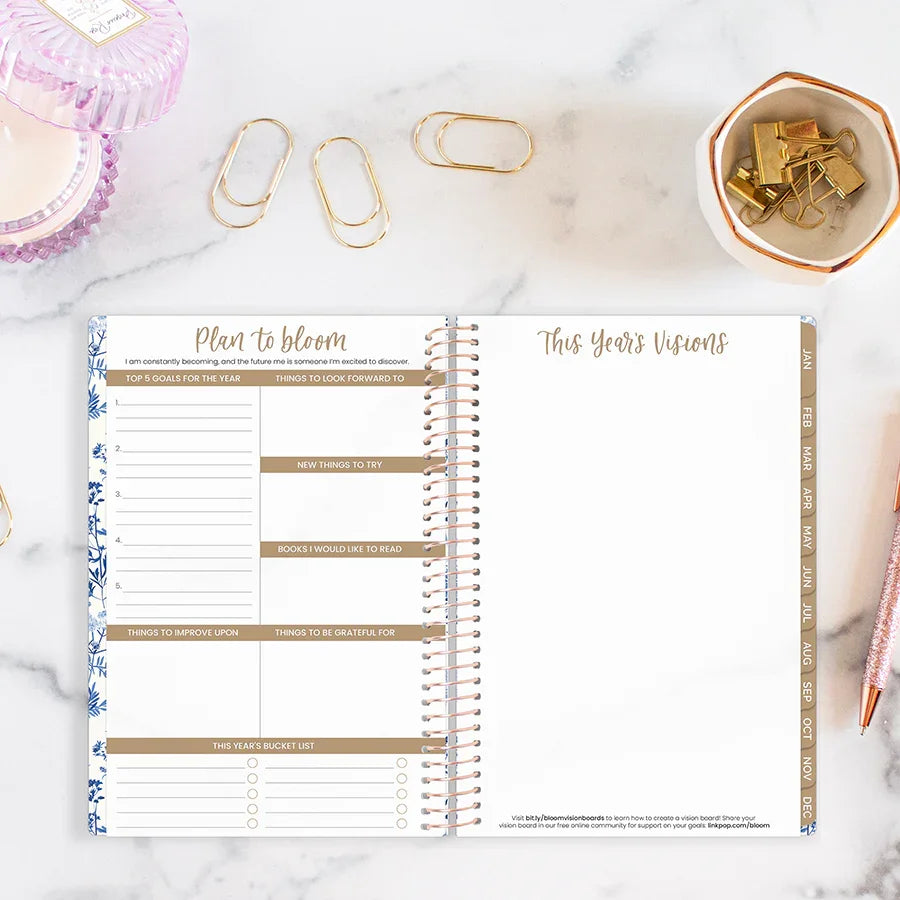 Bloom 2026 Soft-Cover Planner 5.5" x 8.25″ Best-Selling Classic Layout ...