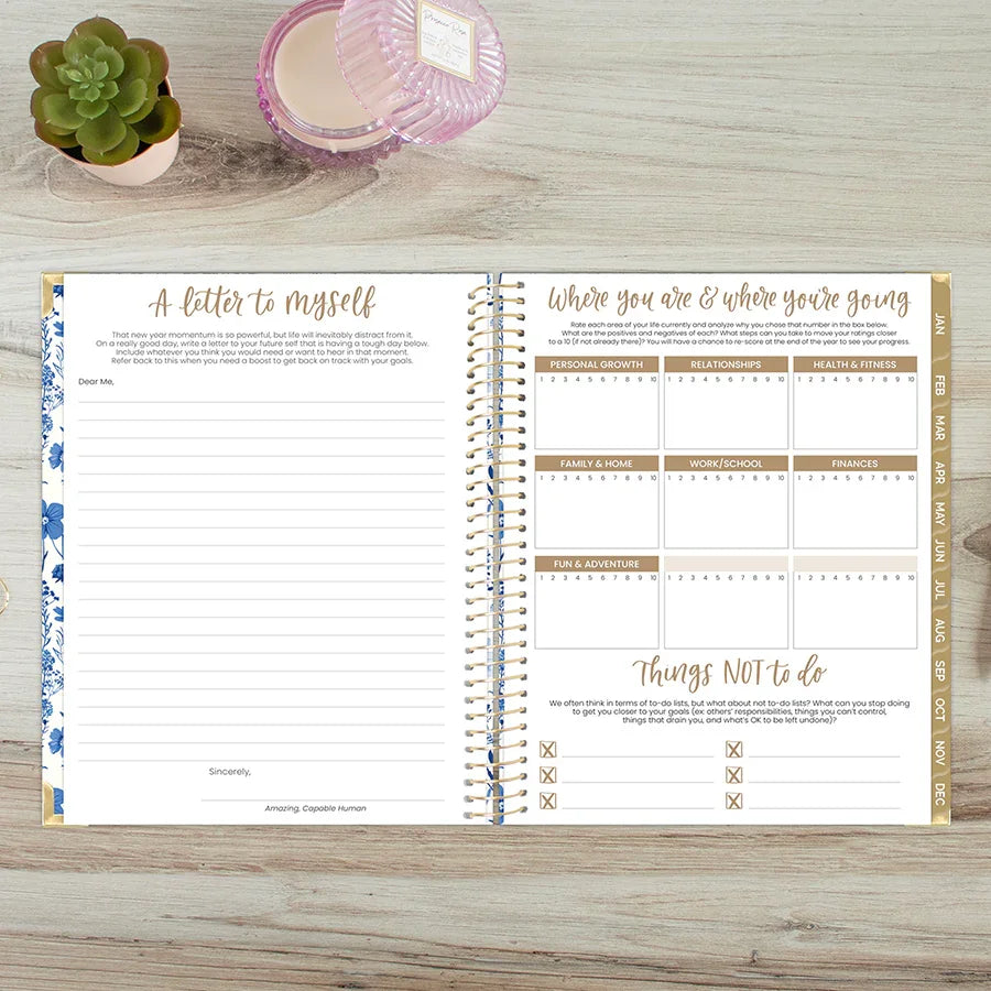 2026 Hard Cover Weekly Planner – 8.5" x 11" with Extra Writing Space ...