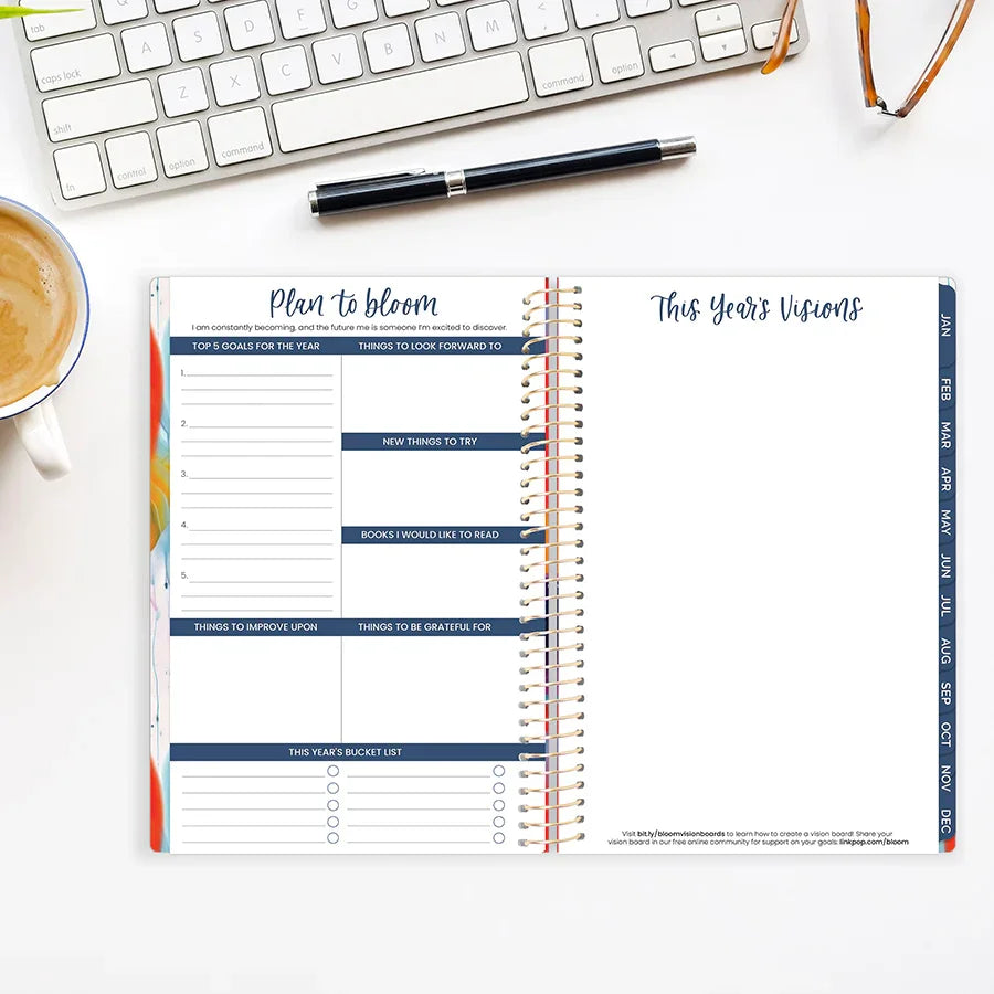 Bloom 2026 Soft-Cover Planner 5.5" x 8.25″ Best-Selling Classic Layout ...