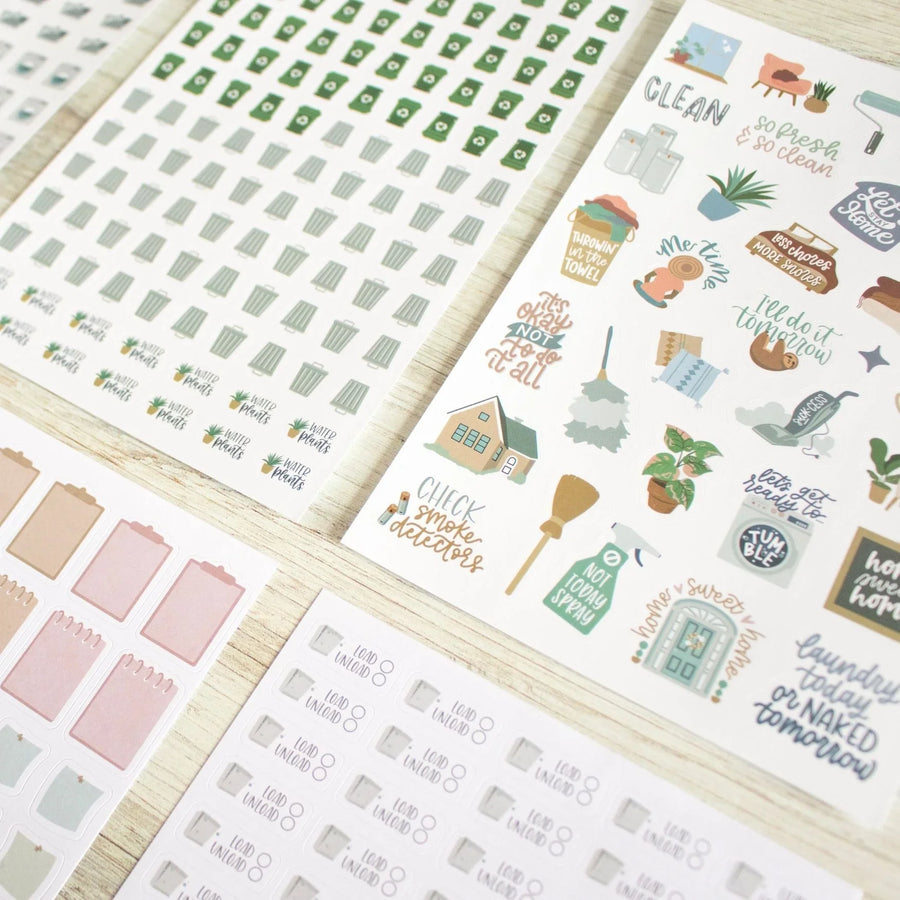 Household Chore Planner Sticker Pack by bloom daily planners