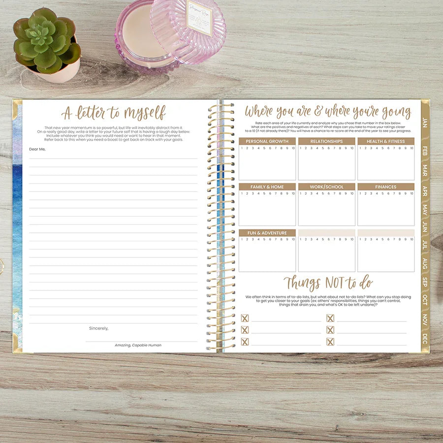 2026 Hard Cover Weekly Planner – 8.5" x 11" with Extra Writing Space ...