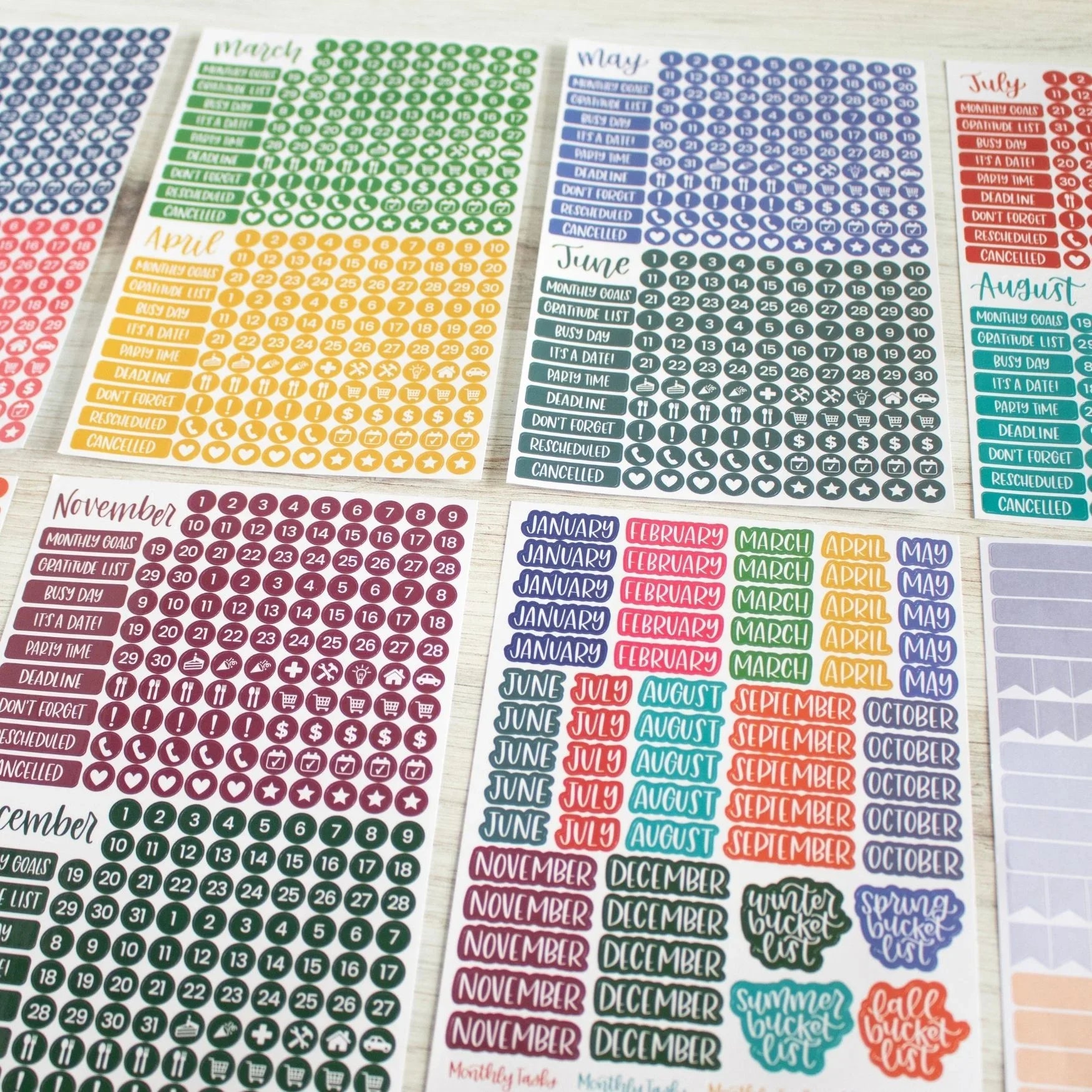 Calendar Essentials Sticker Pack by bloom daily planners®