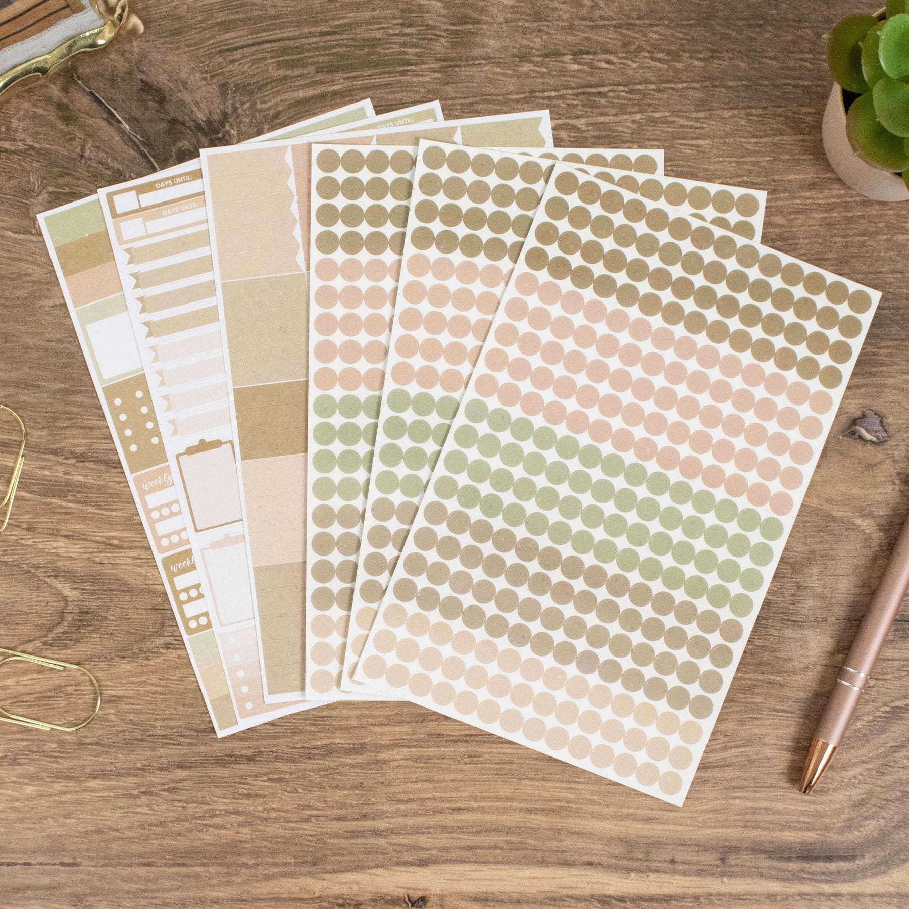 Planner Stickers, Color Coding Pack, Aesthetic Boho – bloom daily planners