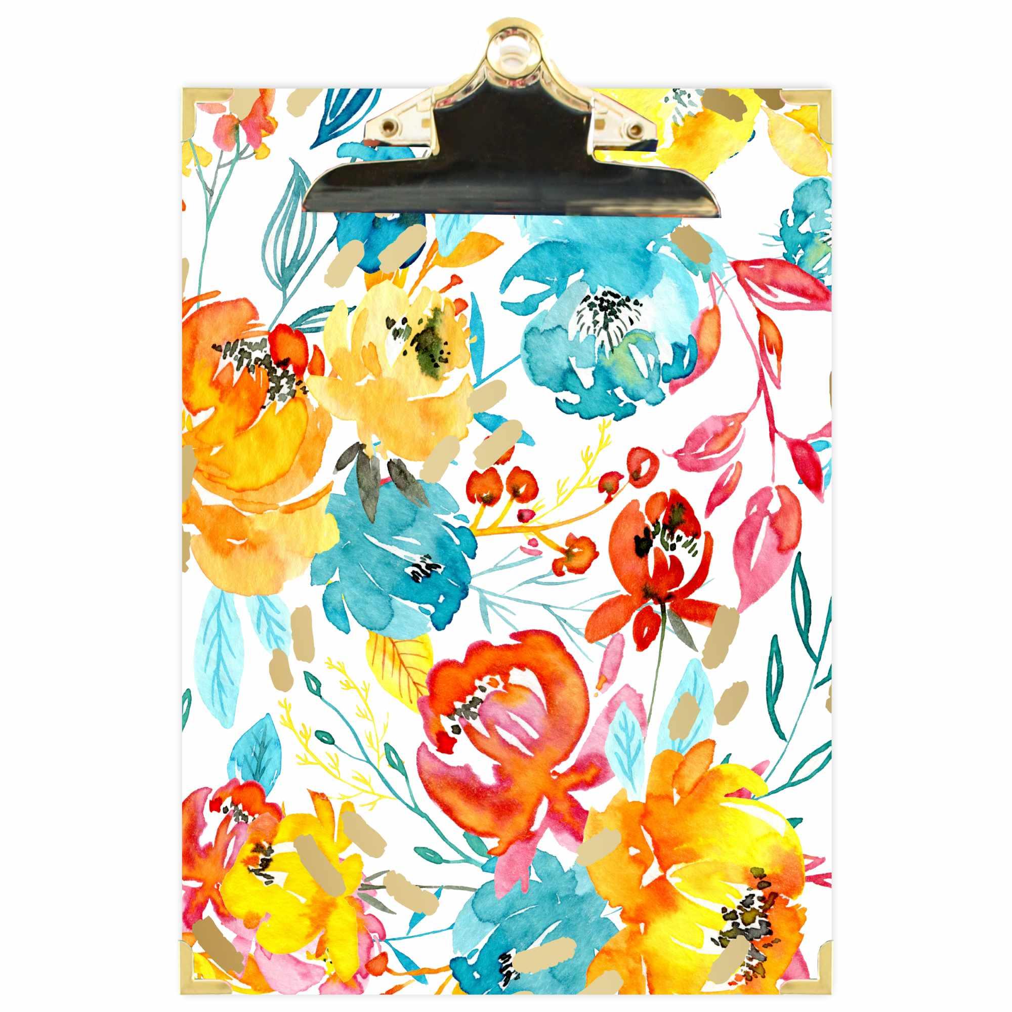 Happy Blooms Clipboard with Gold Foil - bloom daily planners