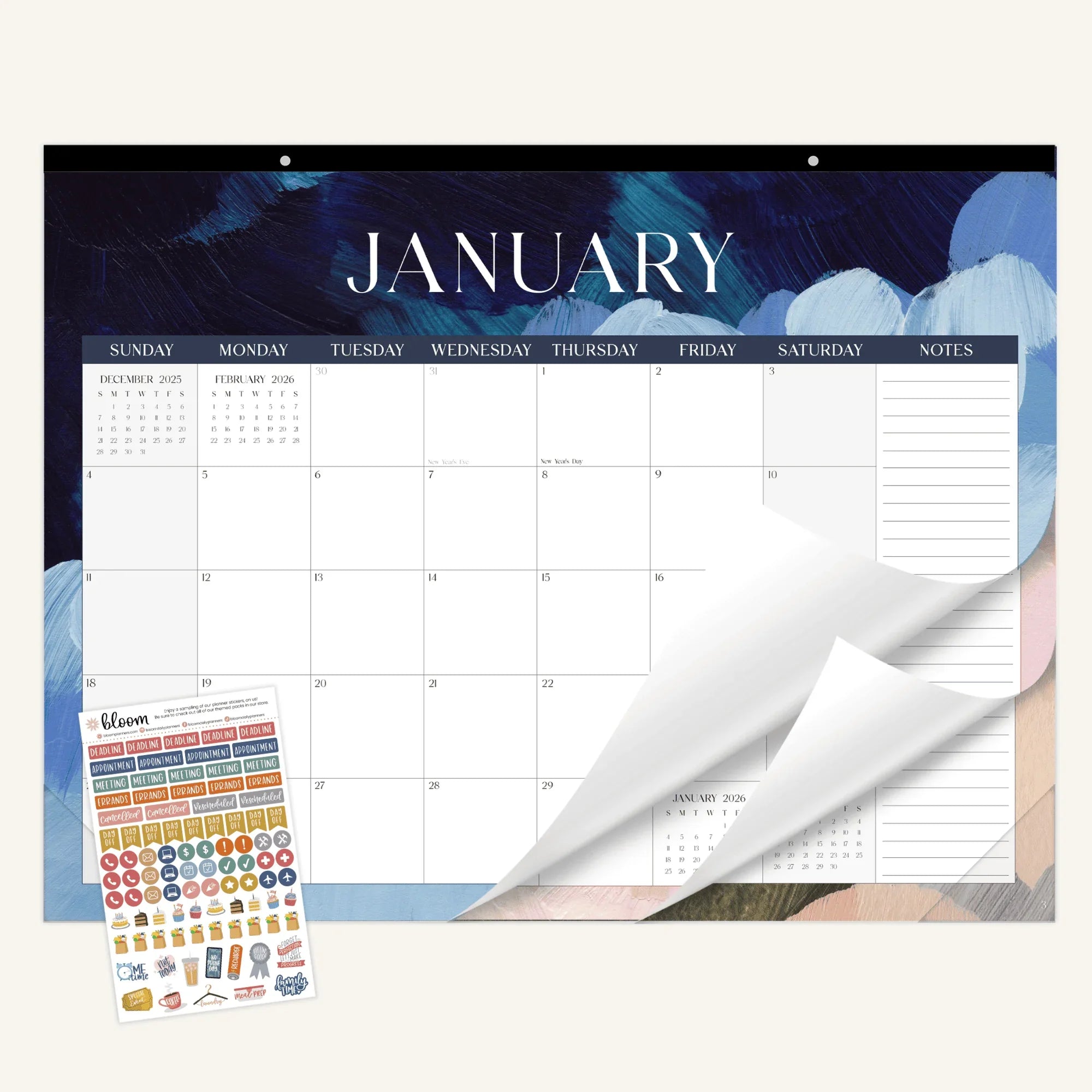 Bloom 2026 Desk & Wall Calendar | 16" × 21" Monthly Planner – bloom ...