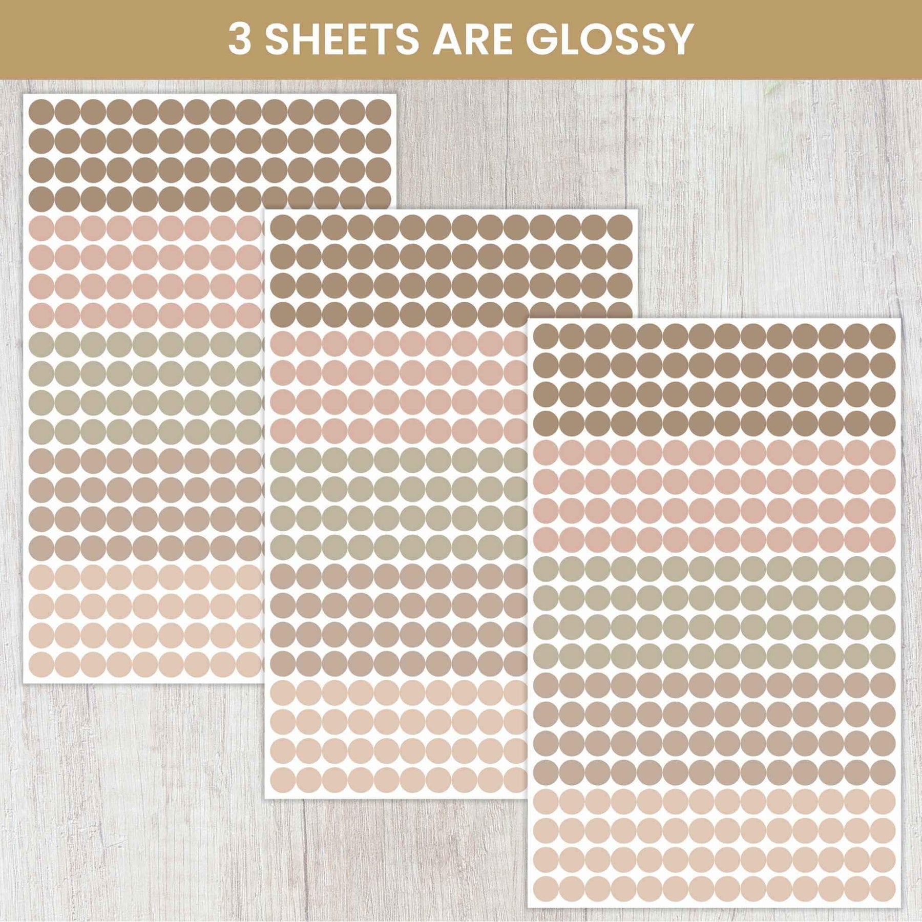 Planner Stickers, Color Coding Pack, Aesthetic Boho - bloom daily planners