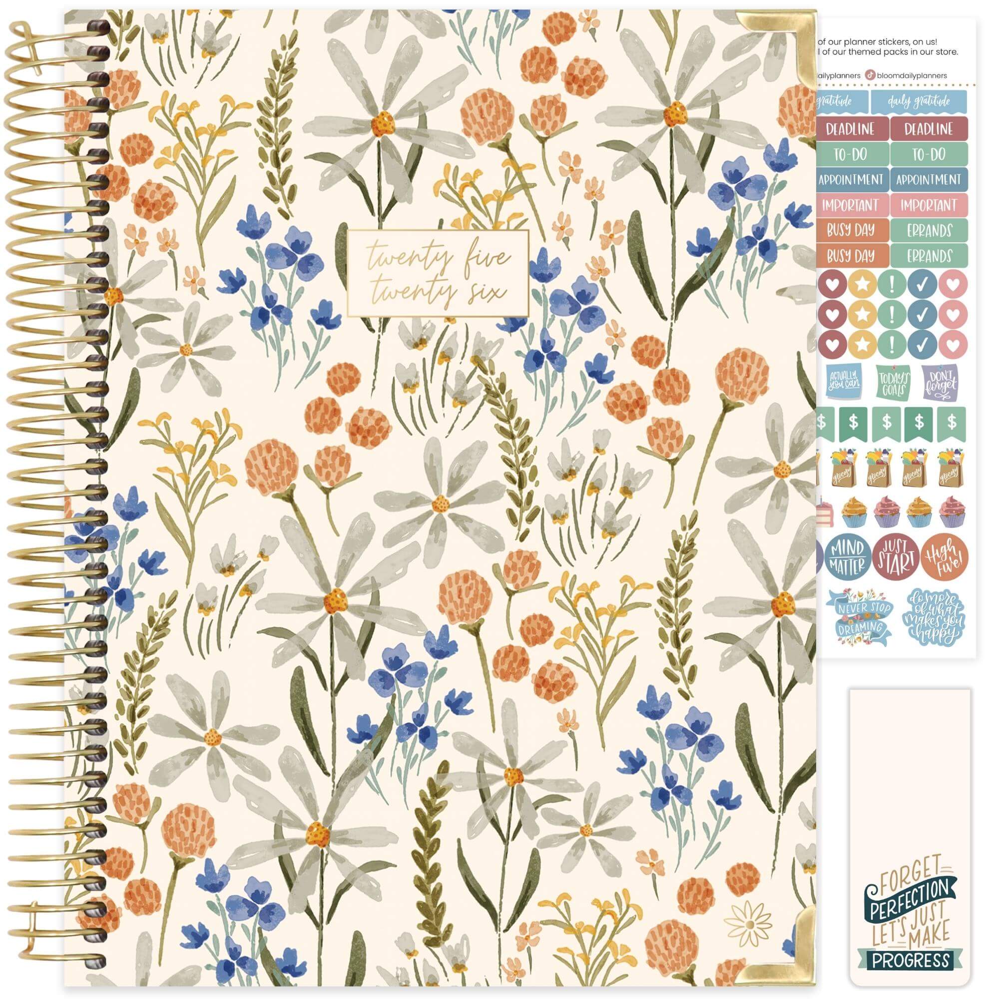 2025–26 Academic Planner | 8.5" x 11" Whimsical Wildflowers – bloom ...