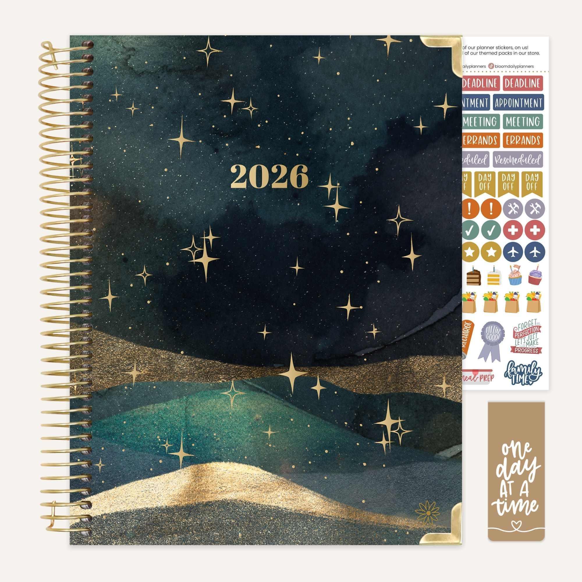 2026 Hard Cover Weekly Planner – 8.5" x 11" with Extra Writing Space ...
