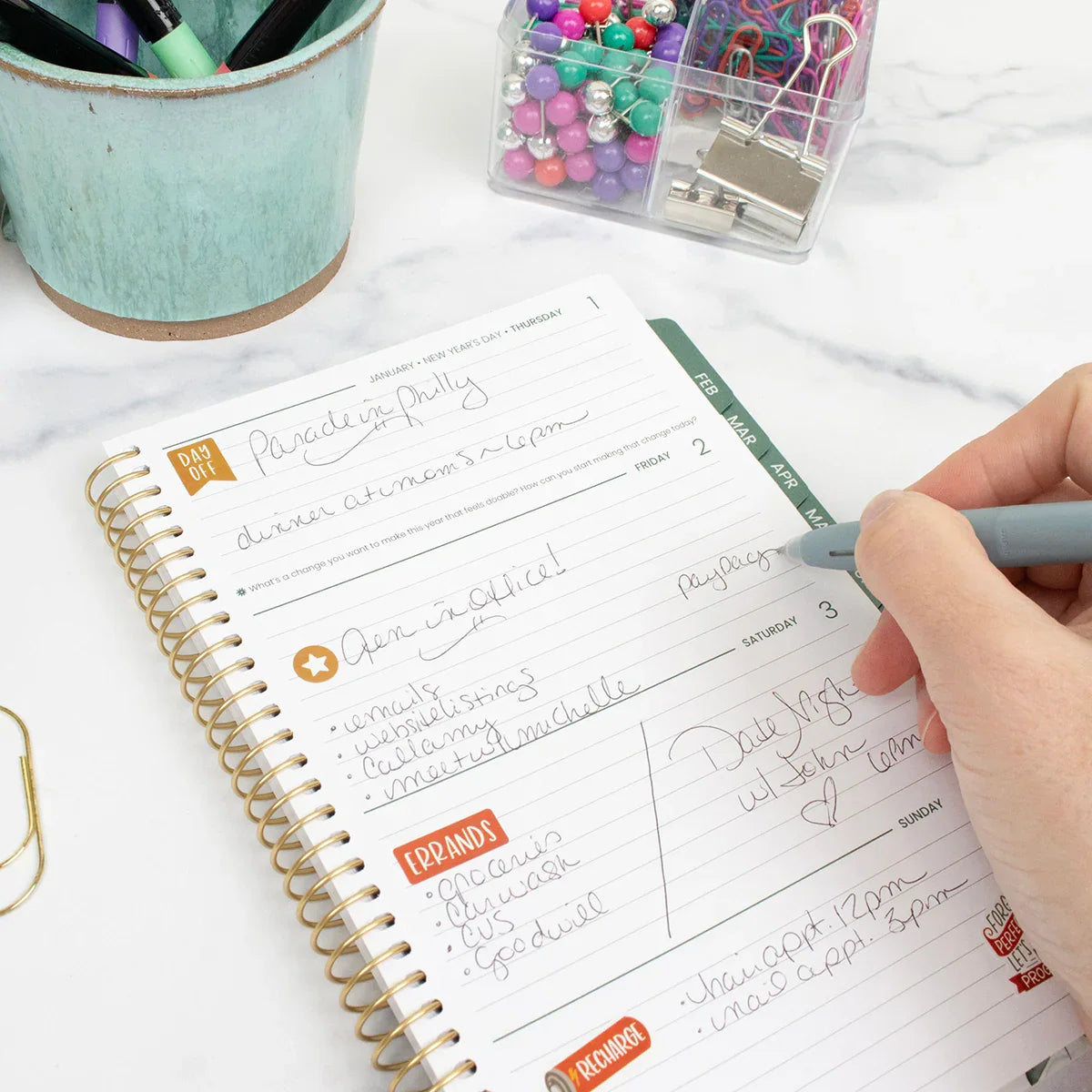 Bloom 2026 Soft-Cover Planner 5.5" x 8.25″ Best-Selling Classic Layout ...