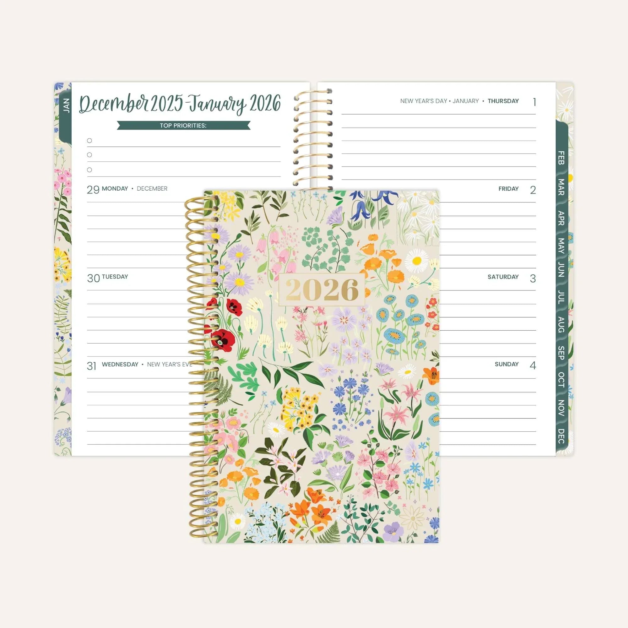 Bloom 2026 Pocket Planner 4 x 6 – Portable Monthly & Weekly Organizer ...