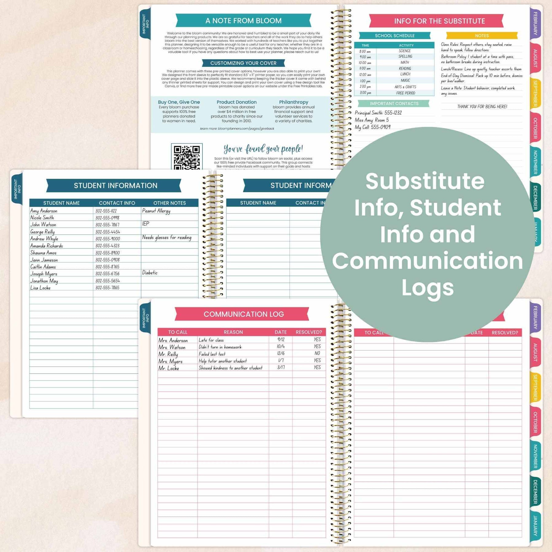 2025-26 Dated Teacher Planner – for Classroom & Homeschool – bloom ...