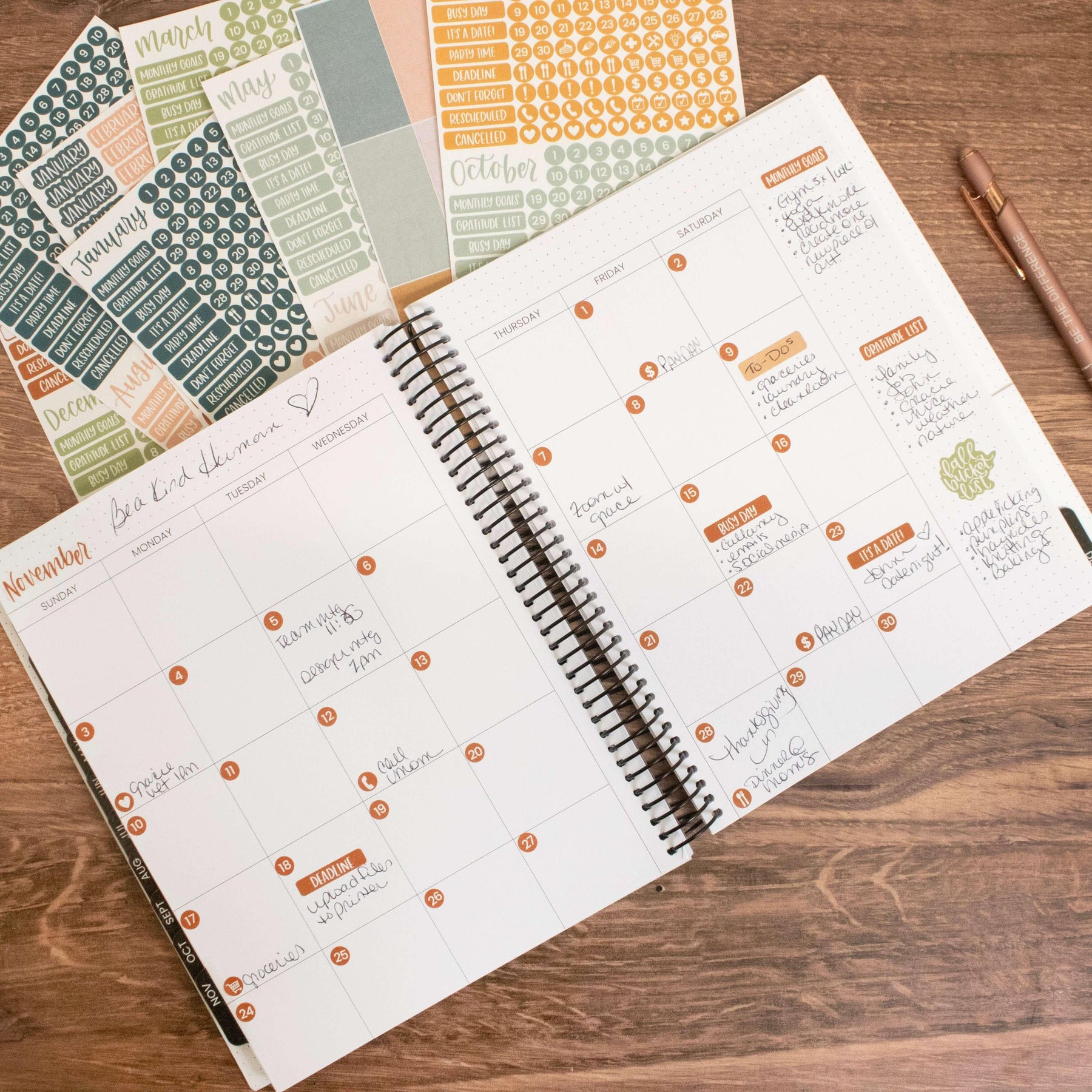 Calendar Essential Planner Stickers by bloom daily planners®