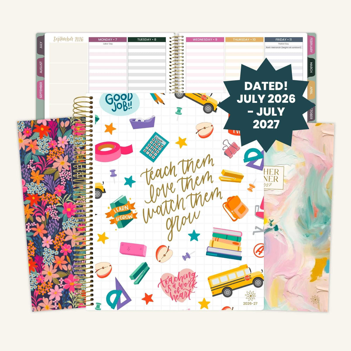 2026–27 Academic Teacher Planner | 13 Months for Classroom or ...