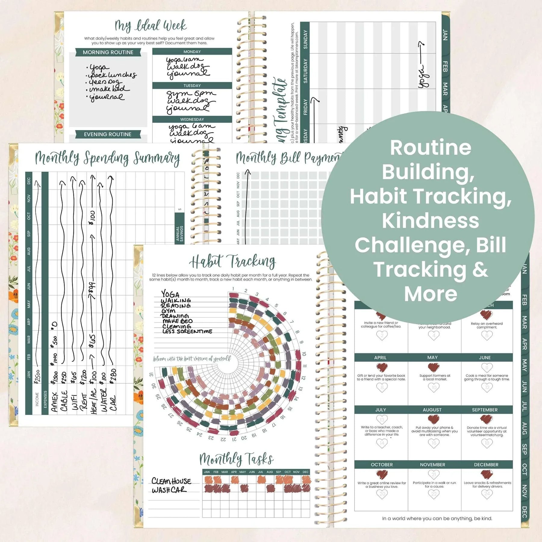 2026 Hard Cover Planner – Compact Weekly Organizer by bloom – bloom ...