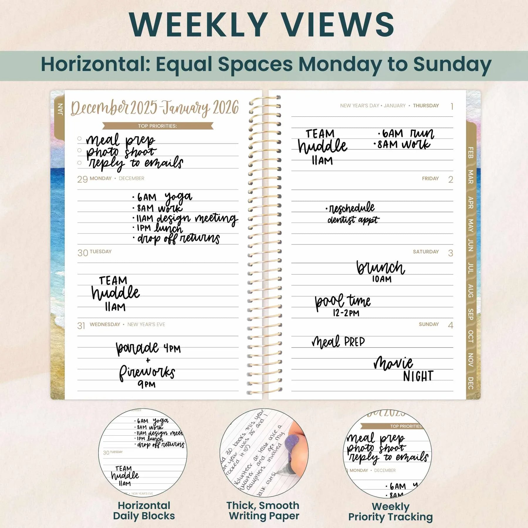 Bloom 2026 Pocket Planner 4 x 6 – Portable Monthly & Weekly Organizer ...