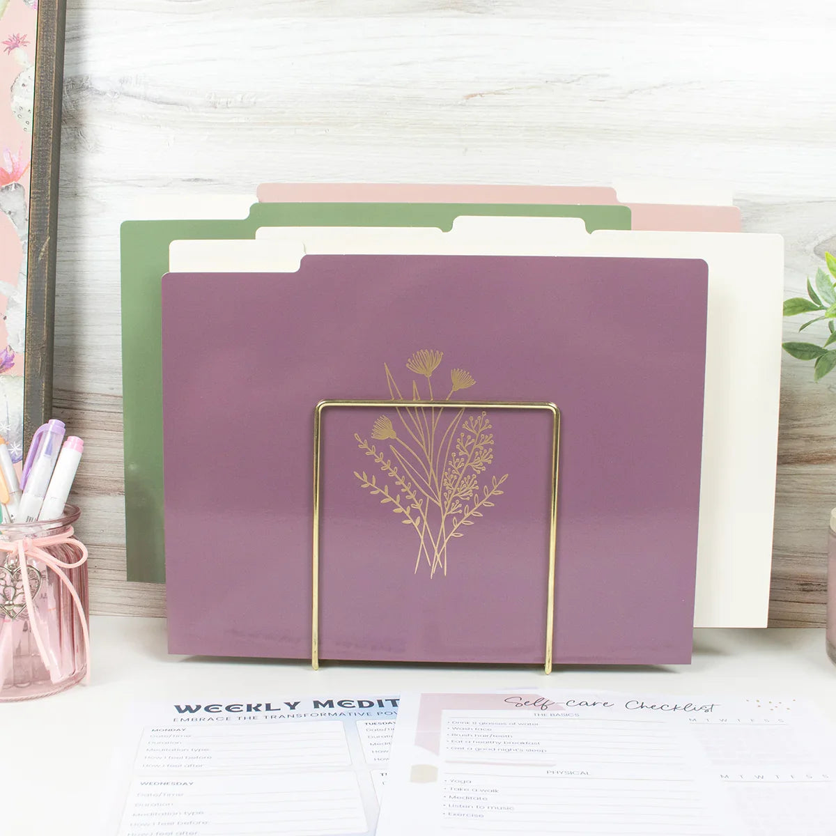 bloom's File Folder Set, Garden Party – bloom daily planners