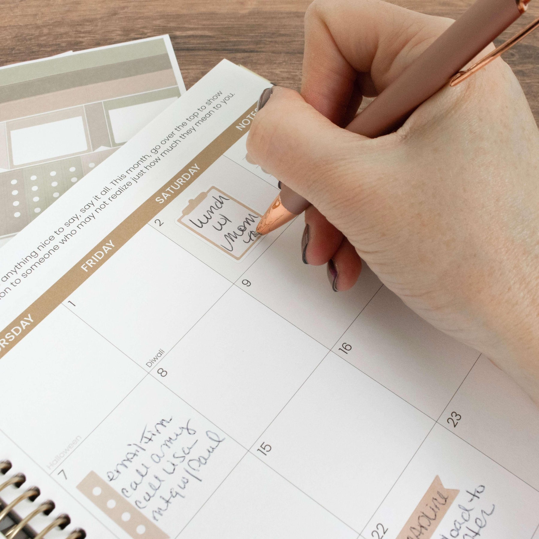 Planner Stickers, Color Coding Pack, Aesthetic Boho - bloom daily planners