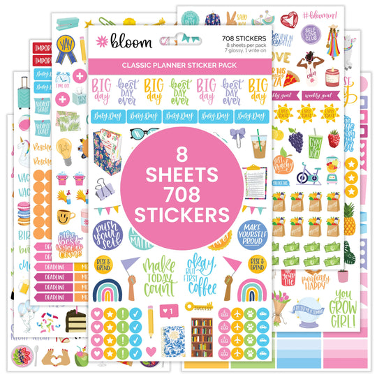 All Planner Stickers & Vinyl Sticker Sets - bloom daily planners
