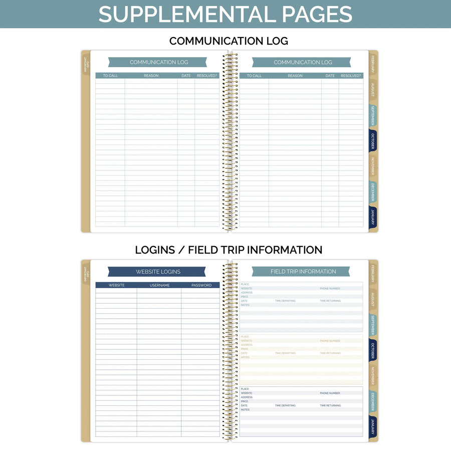 Undated Teacher Planner & Calendar, Interchangeable Cover – bloom daily ...