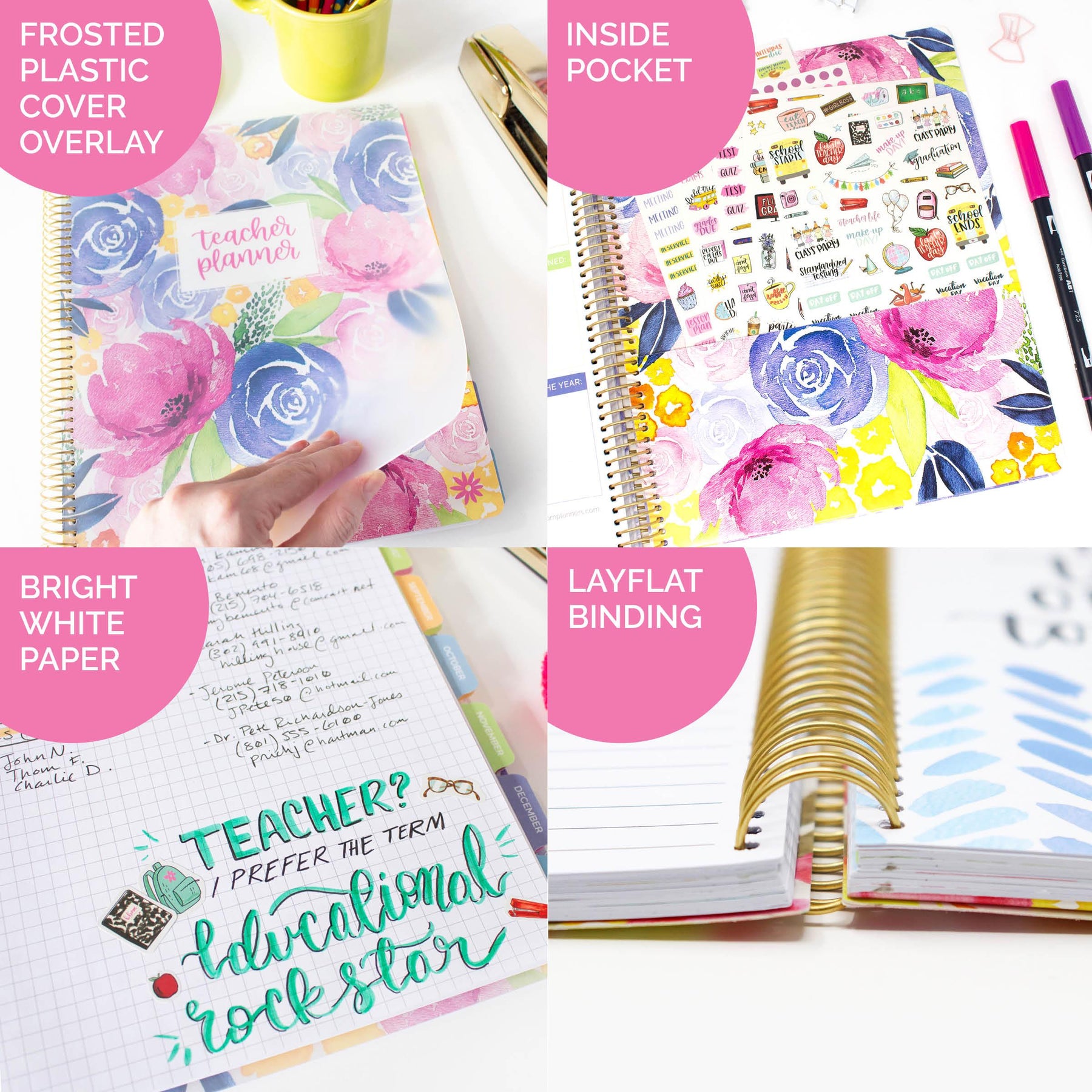 bloom's Floral Teacher Planner / Teacher Lesson Planner – bloom daily ...