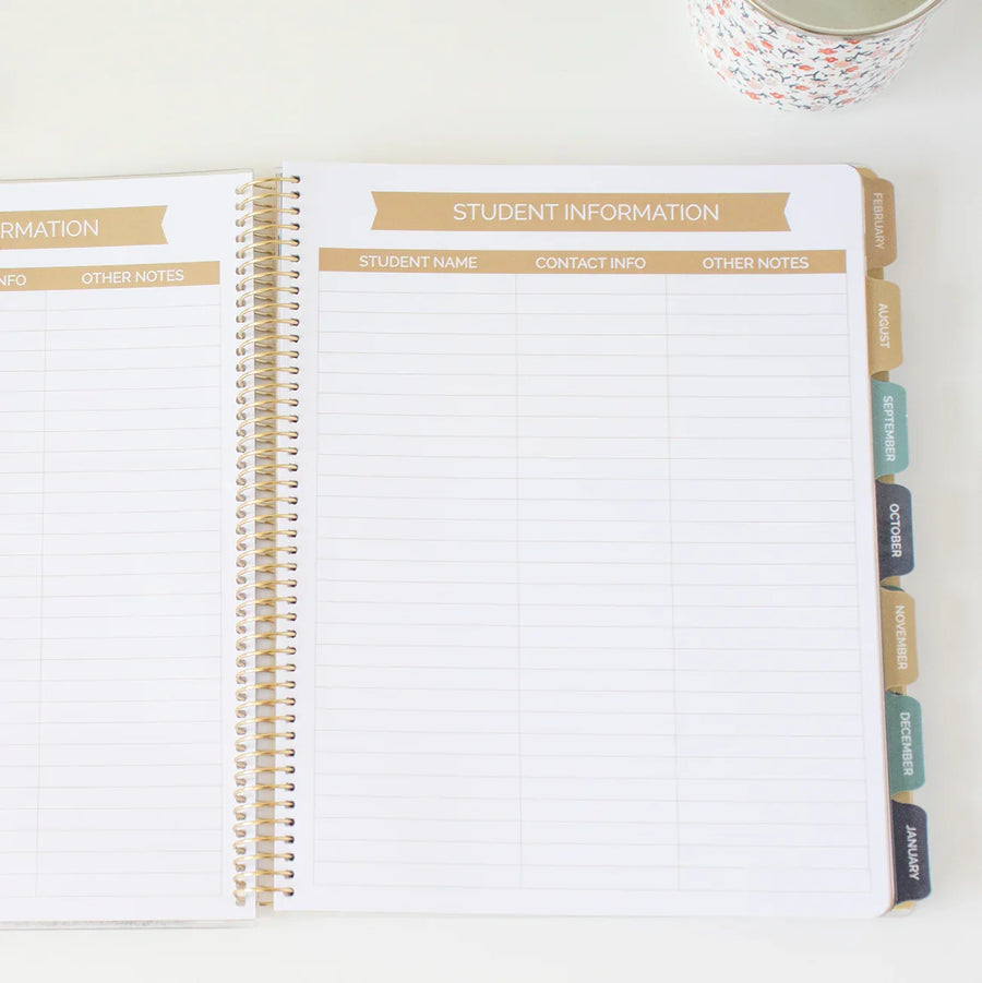 Undated Teacher Planner & Calendar, Interchangeable Cover – bloom daily ...