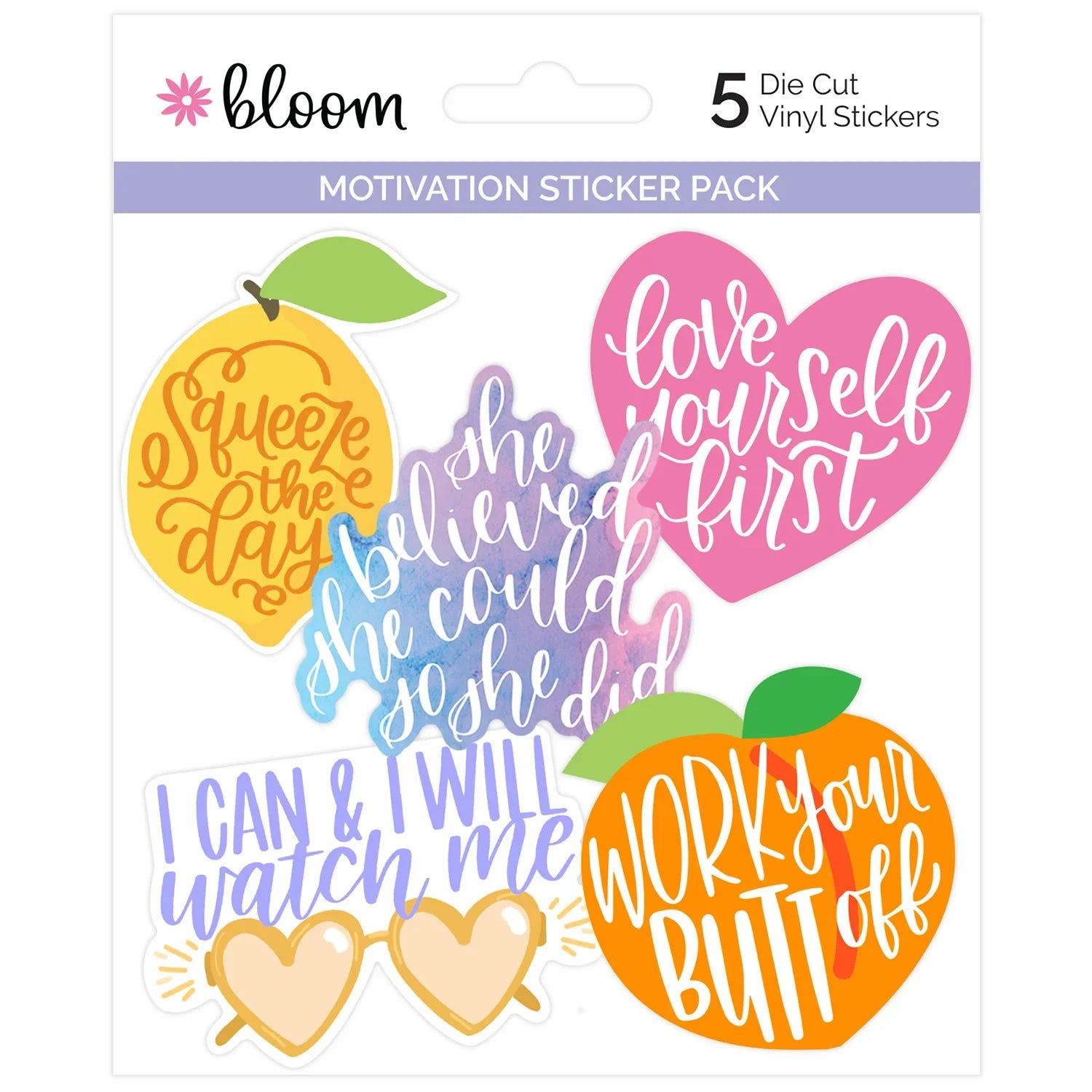 Vinyl Sticker Set, Motivation Pack - bloom daily planners®