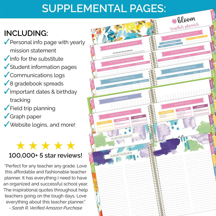 Teacher with a Plan Teacher Planner & Lesson Planner – bloom daily planners