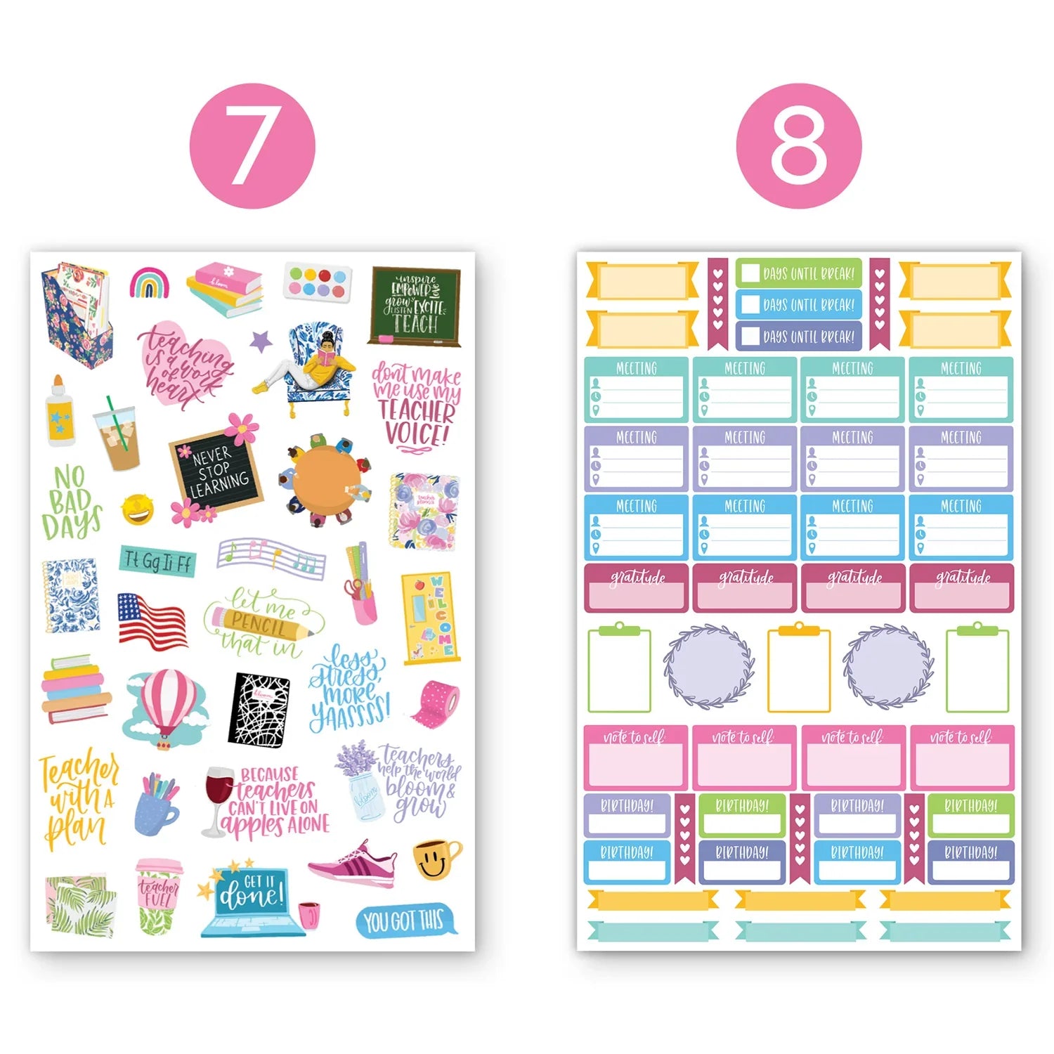 Teacher Planner Stickers - bloom daily planners®